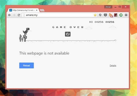 Anda Boleh Bermain Permainan “dinasaur Lari” Di Chrome Sekiranya Tiada
