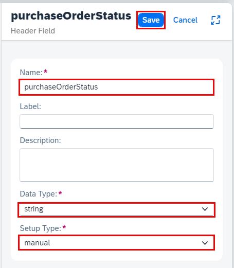 Create Schema For Purchase Order Documents Sap Tutorials
