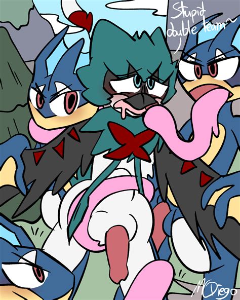 Rule 34 Bird Bukkake Decidueye Double Team Double Teamed Foursome