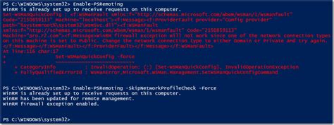 Enabling Powershell Remoting Fails Due To Public Network Connection