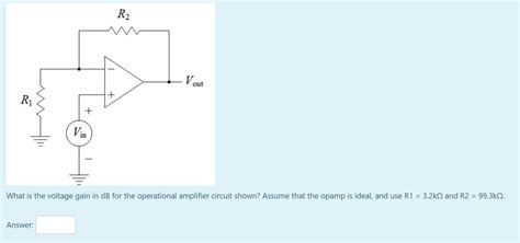 Solved For This Problem You May Assume That The Operational Chegg
