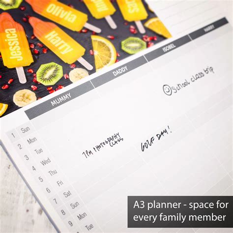 Personalised A3 Planner Calendar - Our Family, 7th Edition ...