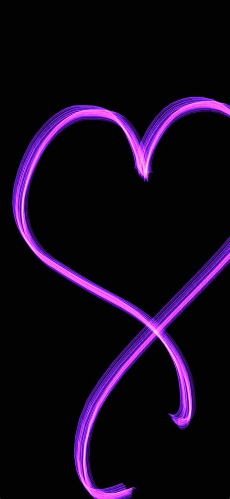 Download Black And Purple Aesthetic Heart Drawing By Iamthehyneman