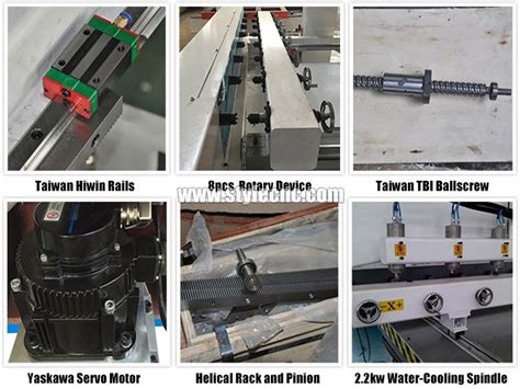 3d เราเตอร์ Cnc สำหรับงานไม้พร้อมโต๊ะหมุนและหัว 8 หัว Stylecnc