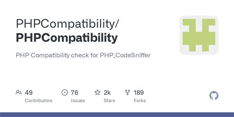 Github Phpcompatibilityphpcompatibility Php Compatibility Check For