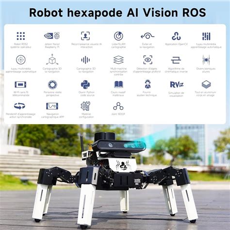 18dof Ros2 Hexapod Robot Spider For Raspberry Pi 4b And 47 Off