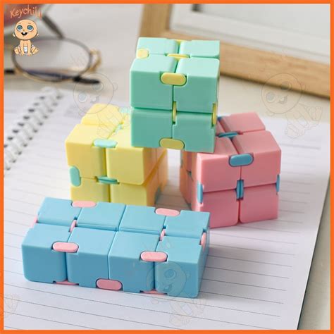 【cod】infinity Cube Fidget Toy Macaron Toys Mini Rubix Cube Shopee