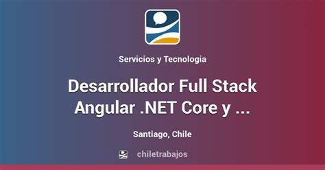 desarrollador full stack angular core y sql server santiago