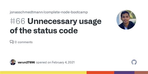Unnecessary Usage Of The Status Code Issue Jonasschmedtmann Complete Node Bootcamp GitHub