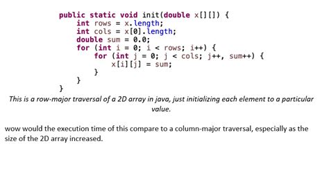 Solved Row Major Order A A 2 A 3 Ar An 223 Az Azza33
