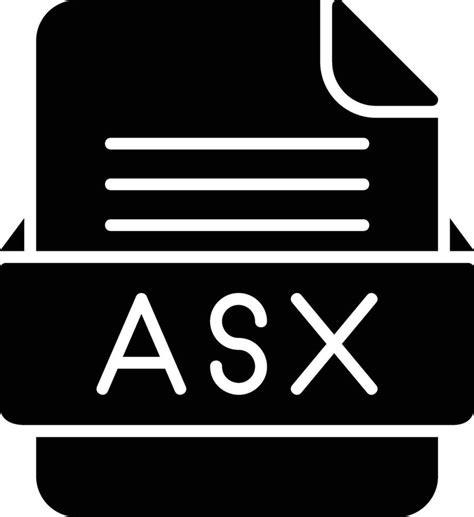 Asx File Format Line Icon 28644516 Vector Art At Vecteezy