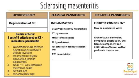 Misty Mesentery Sclerosing Mesenteritis Radiology Case