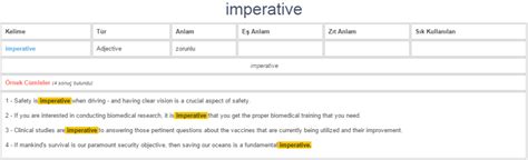 Imperative Ne Demek Anlamı Nedir Yds YÖkdİl İngİlİzce TÜrkÇe