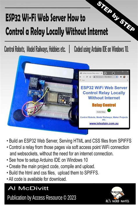 Esp32 Wi Fi Web Server How To Control A Relay Locally Without Internet Ebook By Al Mcdivitt