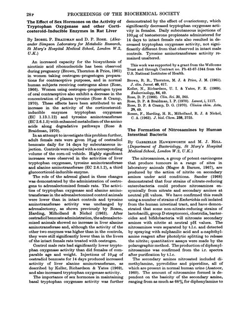 The Effect Of Sex Hormones On The Activity Of Tryptophan Oxygenase And