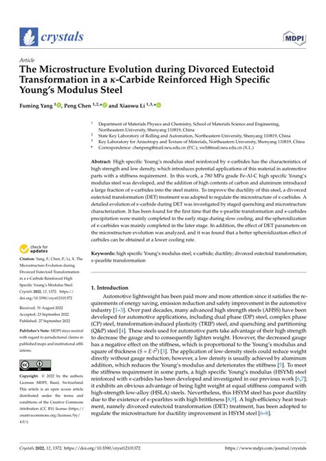 Pdf The Microstructure Evolution During Divorced Eutectoid Transformation In A κ Carbide