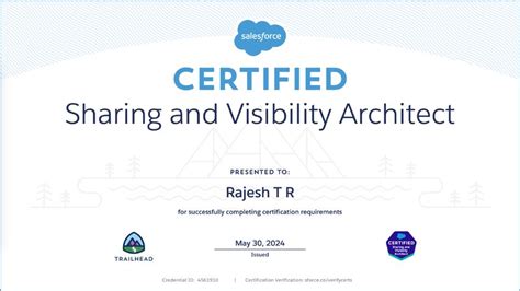 Salesforce Certification Sharingandvisibilityarchitect Continuouslearning Thankyou
