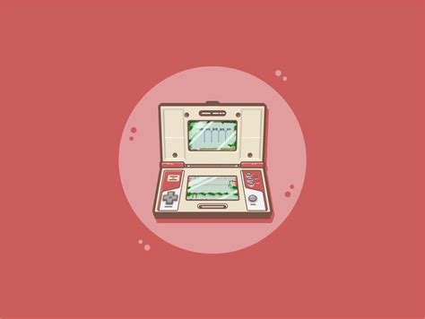 Download Retro Handheld Game Console Illustration Wallpaper