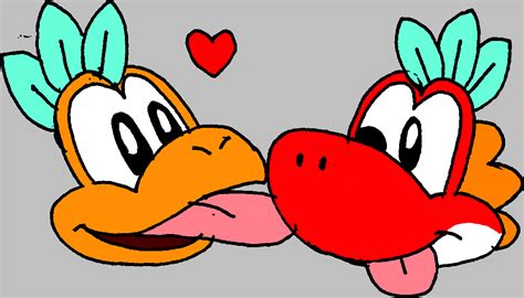 Feather Koopa Meets Feather Yoshi By Toontrev On Deviantart