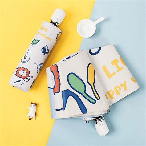 자외선uv 차단 3단 자동 양산겸 우산 양우산고양이와 숲 비나래몰