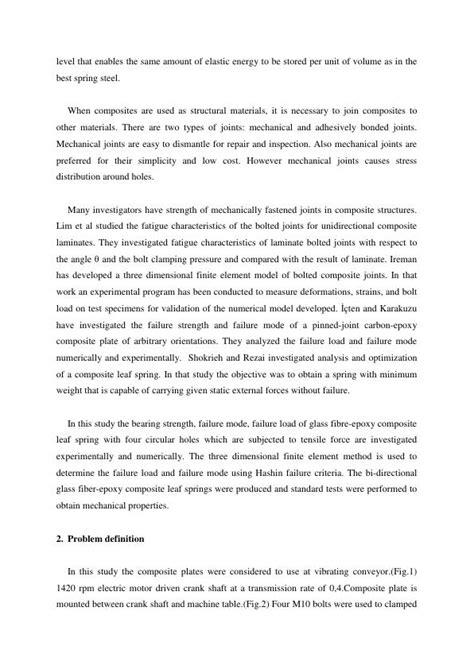Analysis Of Composite Leaf Springs Desklib