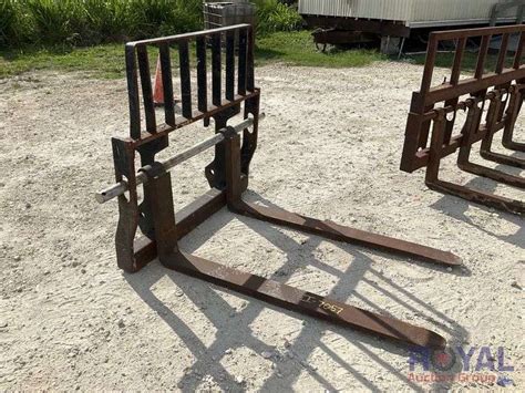 Telehandler Forks And Frame Attachment With 5ft Forks Royal Auction Group