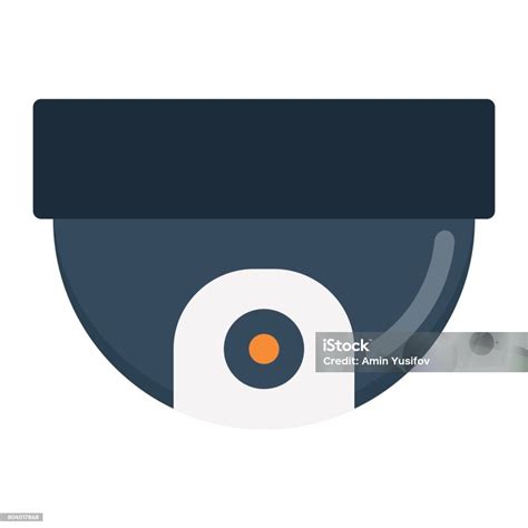 감시 카메라 평면 아이콘 Cctv 및 보안 장치 벡터 그래픽 흰색 배경 Eps 10에는 다채로운 솔리드 패턴 가득 찬에 대한 스톡 벡터 아트 및 기타 이미지 Istock