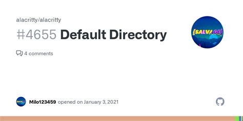 default directory · issue 4655 · alacritty alacritty · github
