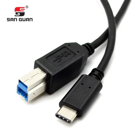 1m Printer Cable Usb Type C To Printer Usb 30 B Cable For Canon Epson