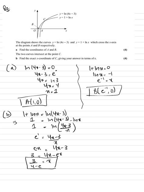 log and exponential functions assignment solution pdf
