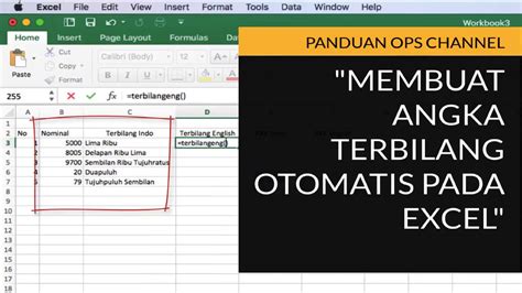 Rumus Excel Membuat Angka Terbilang Peran Sekolah