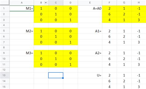 Step By Step Lu Decomposition Of 3 By 3 Matrices In A Spreadsheet By Mircea Grecu Medium