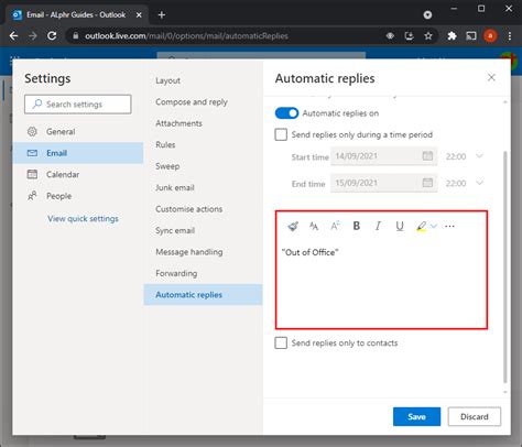 How To Set Out Office In Outlook Calendar Printable Forms Free Online