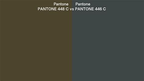 Pantone 448 C Vs Pantone 446 C Side By Side Comparison