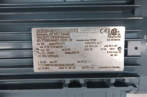 Sew Eurodrive Ka77b Drn100l4be5hftfri Gearmotor 39rpm 41 Off