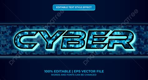 네온 사이버 편집 가능한 텍스트 효과 템플릿 Psd 다운로드 디자인 자료 다운로드