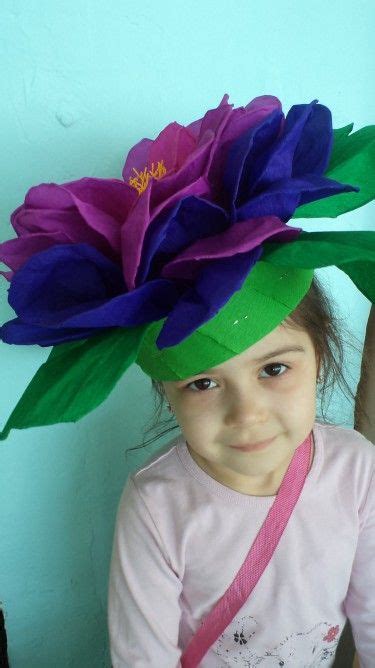 Мастер класс «Шапочка цветок из бумаги Воспитателям детских садов школьным учителям и