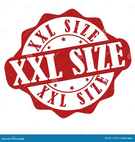 Xxl Size Label Xxl Size Round Band Sign Cartoon Vector