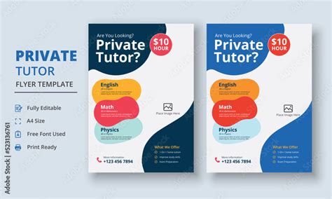 Private Tutor Flyer Template Home Tuition Flyer Online Tutors Flyer Template Course Poster