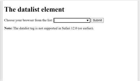 What Is The Datalist Tag In Html Html Datalist Tag Html