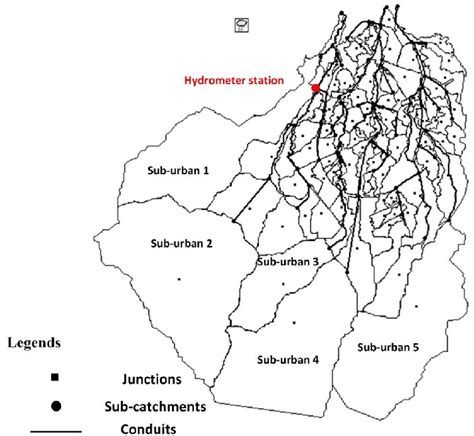 Schematic Of The Case Study In The SWMM Model Download Scientific Diagram