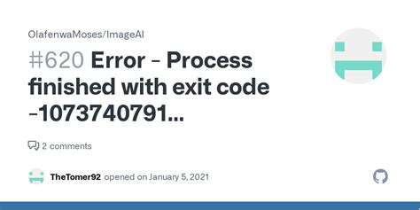 error process finished with exit code 1073740791 0xc0000409