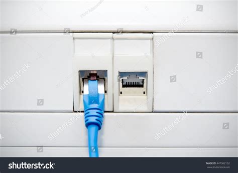 Ethernet Cable Connected Socket Wall Internet Stock Photo Shutterstock