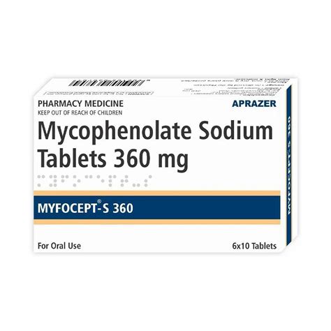 360mg Mycophenolate Sodium Tablets At ₹ 1141 Box In New Delhi Id