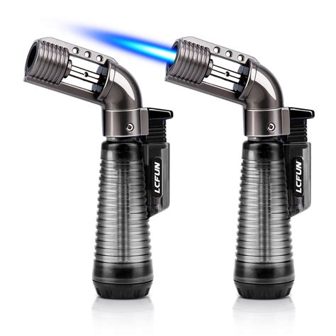 Buy Torch Lighter 2 Pack Jet Flame Lighter Refillable Butane Lighter Single Jet Lighters Butane