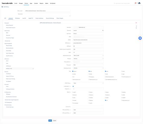 Configure APN For Android Enterprise DO Devices Hexnode Help Center