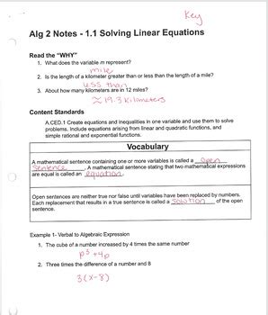 Alg Solving Linear Equations By Hannah Smith TPT