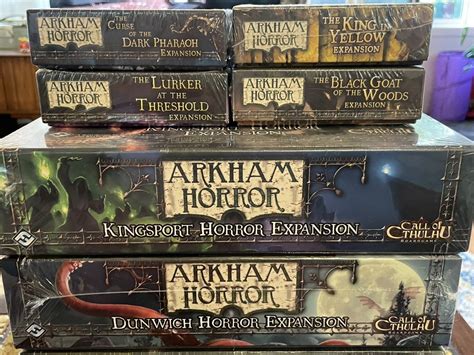 Arkham Horror Second Edition Board Game Complete Collection In