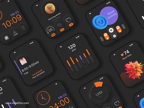 Smart Watch Ui By Aishwarya Sinha For Nickelfox Ui Ux Design On Dribbble
