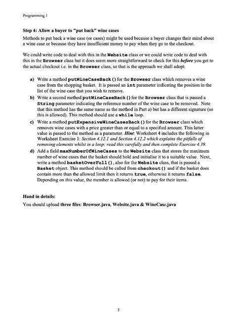 Solved Programming 1 Individual Assessed Coursework 4